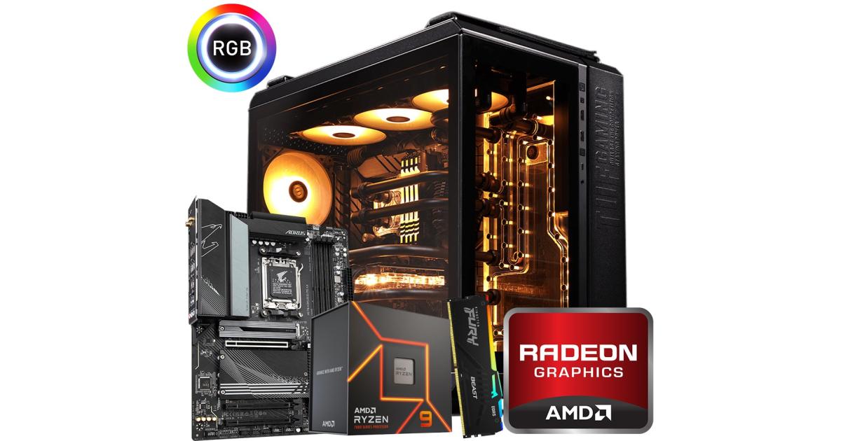 AMD RYZEN 9 7900 // AMD RX 7900 XTX 24GB // 32GB RAM - PC Build | OS ...