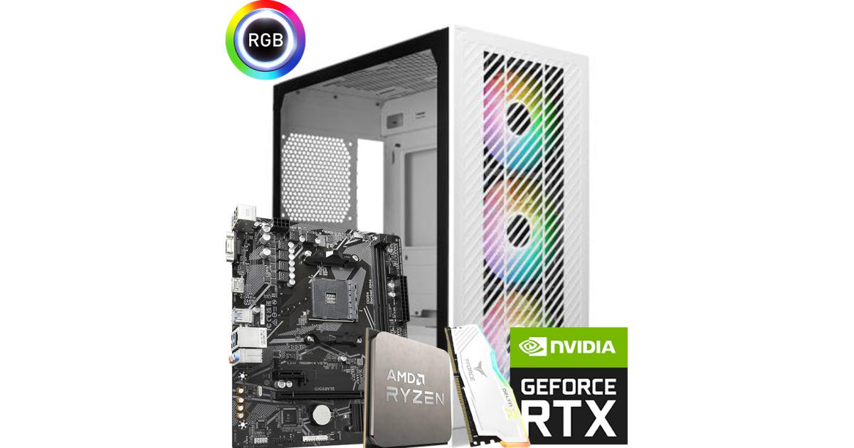 AMD RYZEN 7 5800X // RTX 4060 8GB // 16GB RAM - Black & White Gaming ...