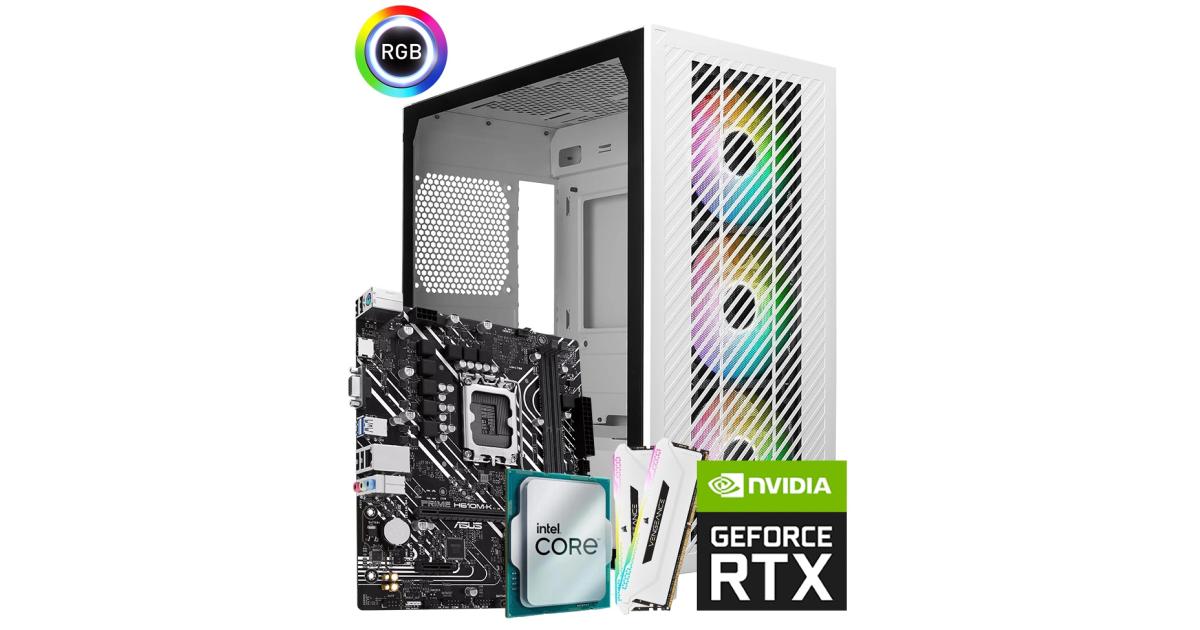 INTEL CORE i5 12400F // RTX 5060 8GB // 16GB RAM DDR4 - Black & White Budget Build | OS BUILD ...