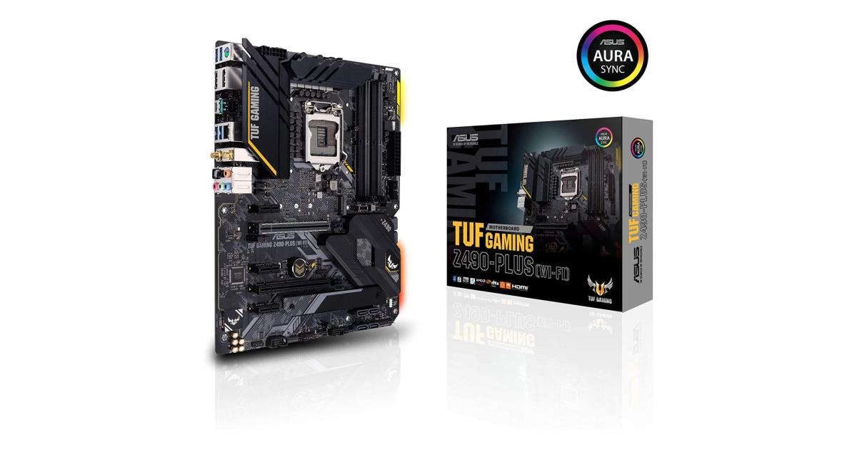 ASUS TUF GAMING Z490-PLUS (WiFi 6) LGA 1200 ATX motherboard with M.2 ...