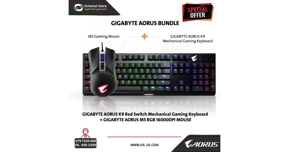 GIGABYTE AORUS K9 Red Switch Optical Mechanical Gaming Keyboard ...