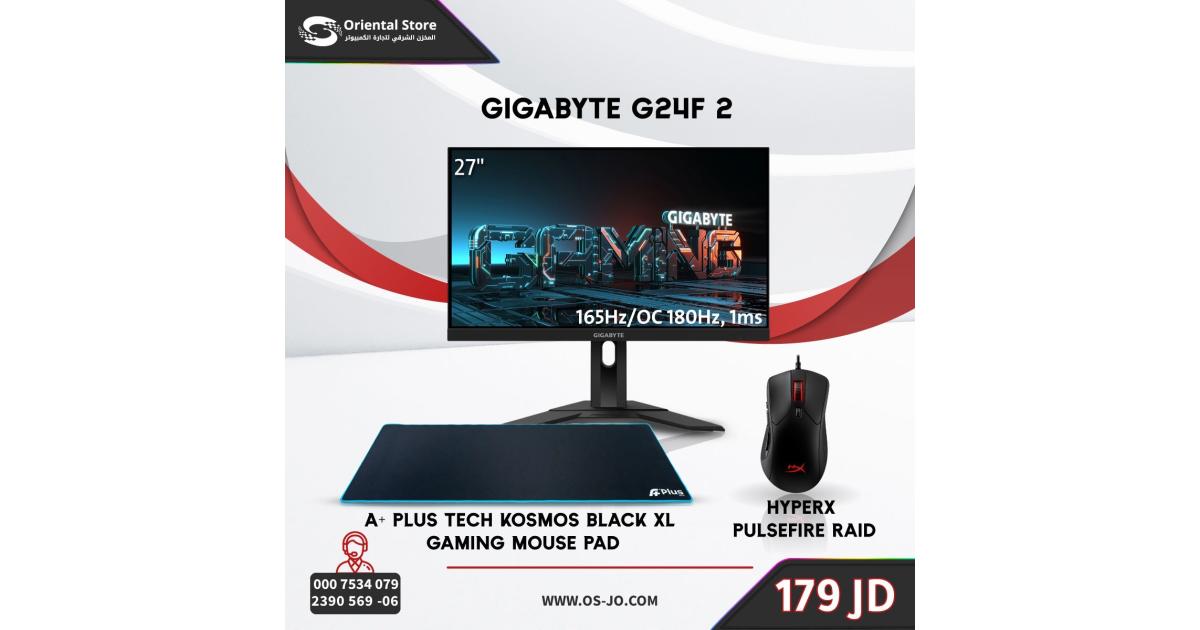 GIGABYTE (G24F 2) 24" FHD 1080p Flat Gaming Monitor, SS IPS, 165Hz/OC ...