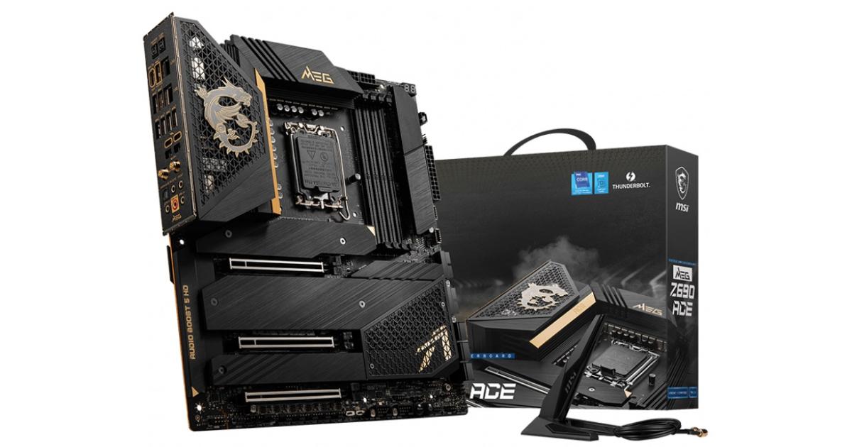 MSI MEG Z690 ACE WiFi 6E LGA 1700, Intel 12th, DDR5 E-ATX Motherboard ...