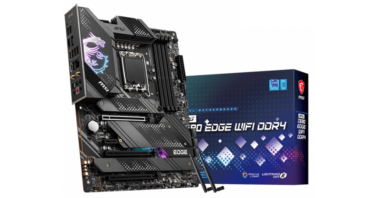 MSI MPG Z690 EDGE WIFI LGA 1700, Intel 12th, DDR4 ATX Motherboard ,Quad ...