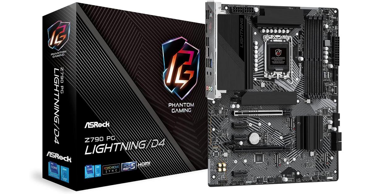 ASRock Z790 PG Lightning/D4, Intel 13th 12th Series, LGA 1700/DDR4/PCIe ...