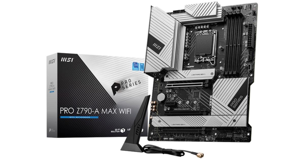 MSI PRO Z790-A MAX WIFI (Wi-Fi 7), Intel 14th 13th 12th Series, LGA ...