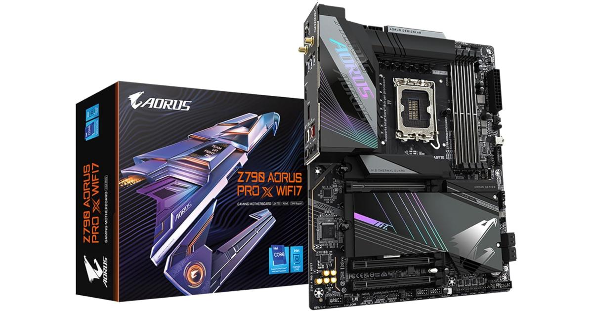 GIGABYTE Z790 AORUS PRO X ( Wi-Fi 7), Intel 14th 13th 12th Series, LGA ...