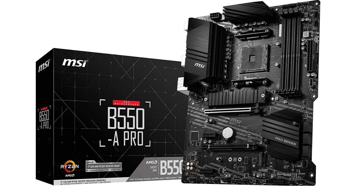 MSI B550-A PRO AMD AM4 RYZEN 5000, 4000, 3000 Series /DDR4/PCIe 4.0/2xM ...