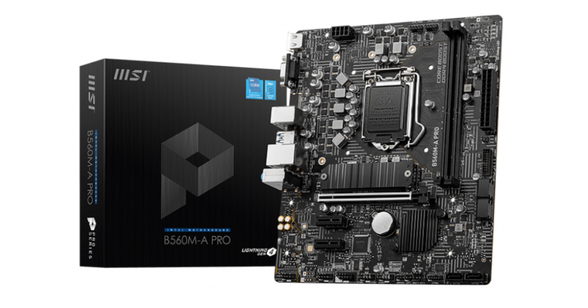 MSI B560M-A PRO LGA 1200 Intel B560 11th & 10th Intel CPUs Pcie Gen 4.0 ...