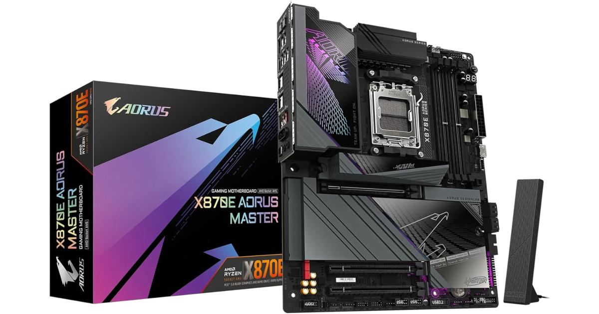 GIGABYTE X870E AORUS MASTER (Wi-Fi 7) AMD RYZEN 7000 8000 9000 Series ...