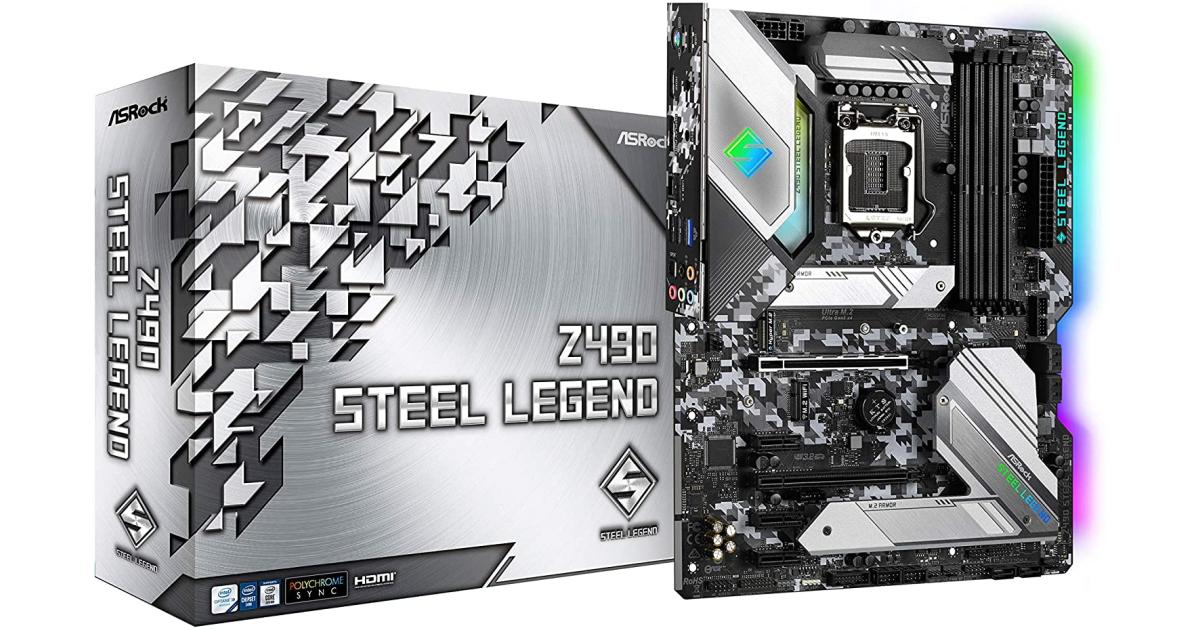 ASROCK Z490 Steel Legend RGB Dual M.2 ATX Motherboard LGA1151 | ASROCK ...