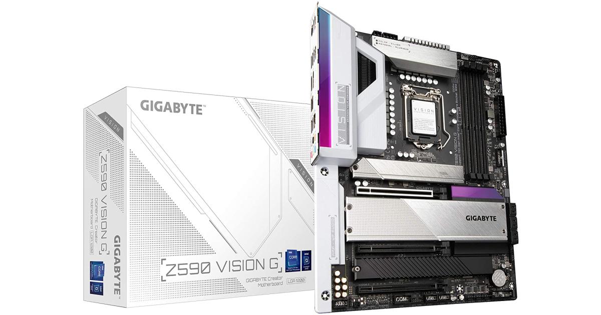 GIGABYTE Z590 Vision G LGA 1200/ATX/3x M.2/PCIe 4.0/USB 3.2 Gen2X2 Type ...