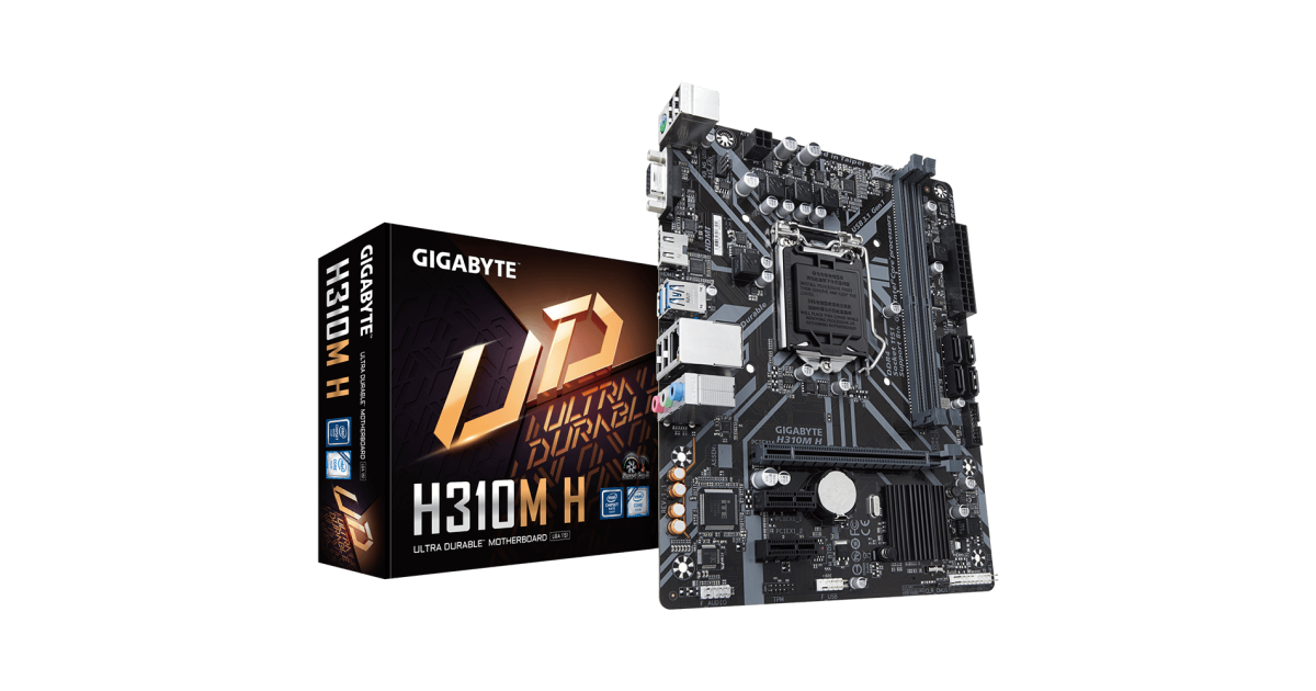 GIGABYTE H310M H MicroATX 9TH & 8TH Gen Motherboard | H310M H | OS | Jordan