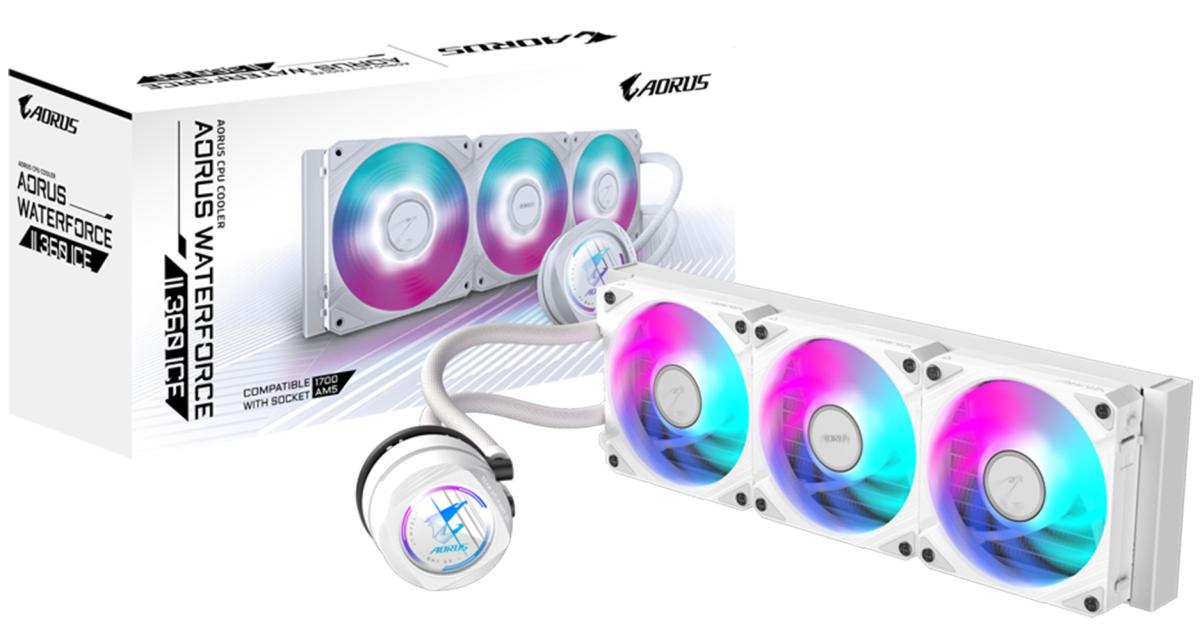 AORUS WATERFORCE II 360 ICE All-in-one 360mm CPU Liquid Cooler With 330 ...