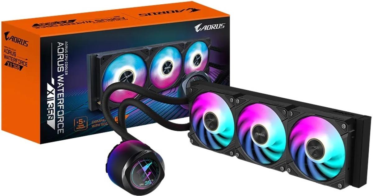 AORUS WATERFORCE X II 360 All-in-one 360mm CPU Liquid Cooler With ...