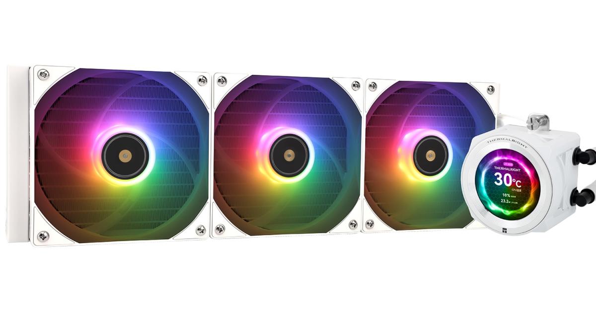 Thermalright Core Vision 360 WHITE ARGB CPU Liquid Cooler w/ 2.1" IPS ...