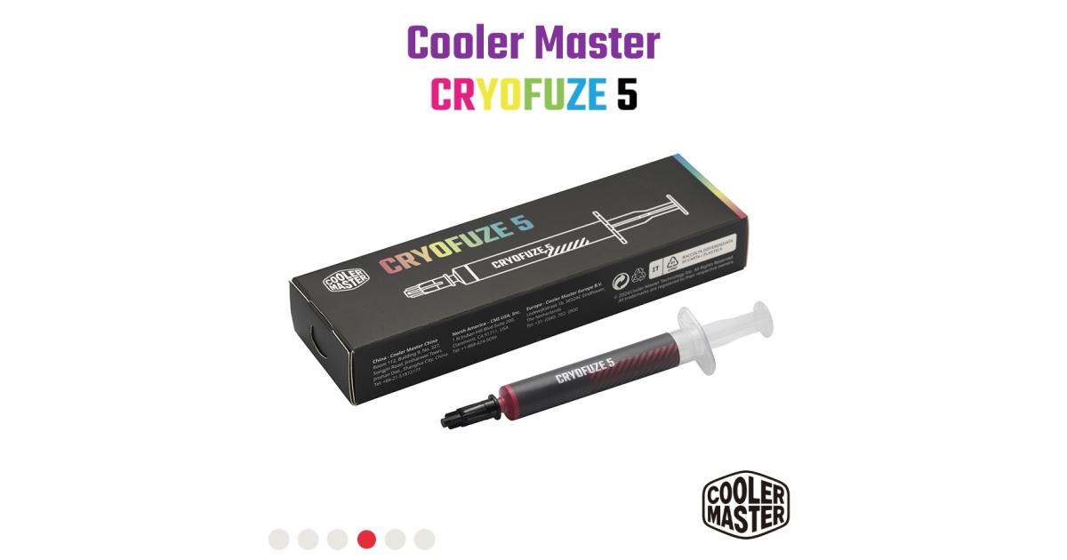 Cooler Master CRYOFUZE 5 (Red) High performance Thermal Paste, 12.6 W ...