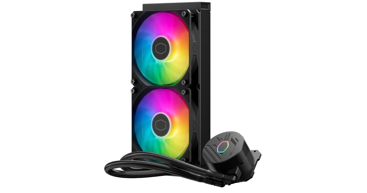 Cooler Master MasterLiquid 240L Core ARGB CPU Liquid Cooler, New Gen S ... Cooler Master MasterLiquid 240L Core ARGB CPU Liquid Cooler, New Gen S ...