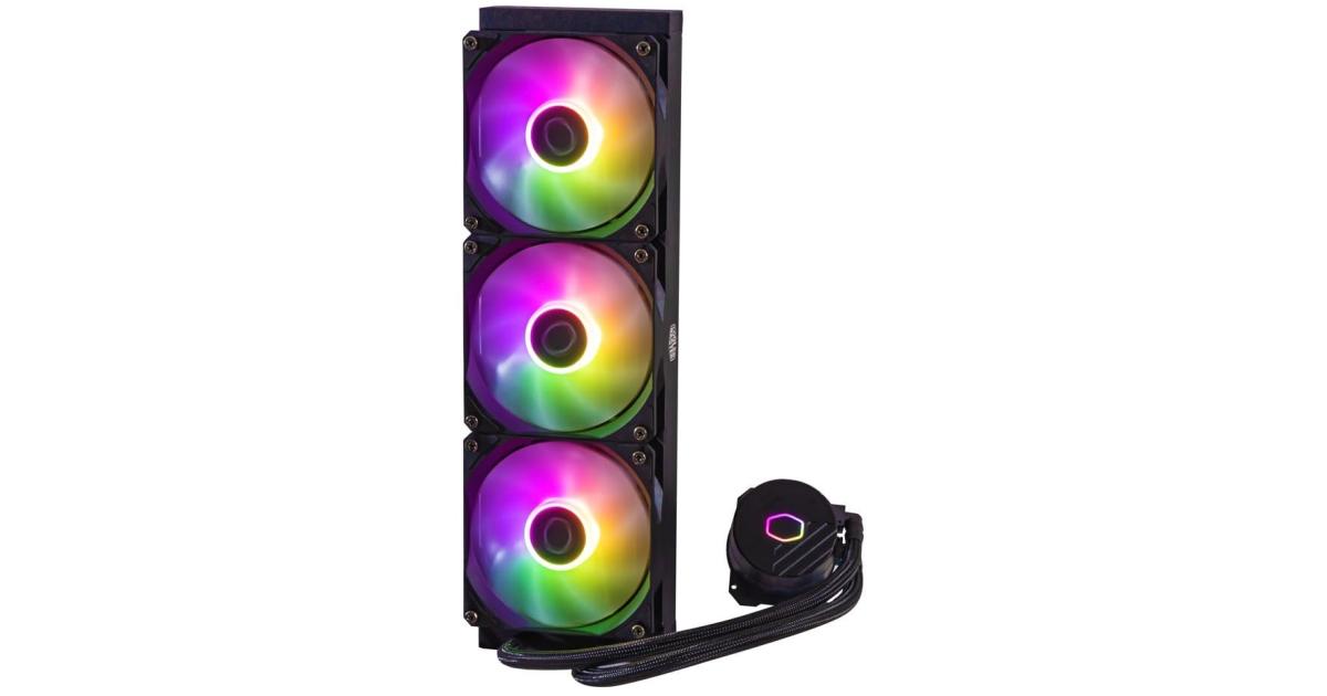 Cooler Master MasterLiquid 360L Core ARGB CPU Liquid Cooler, New Gen S ...