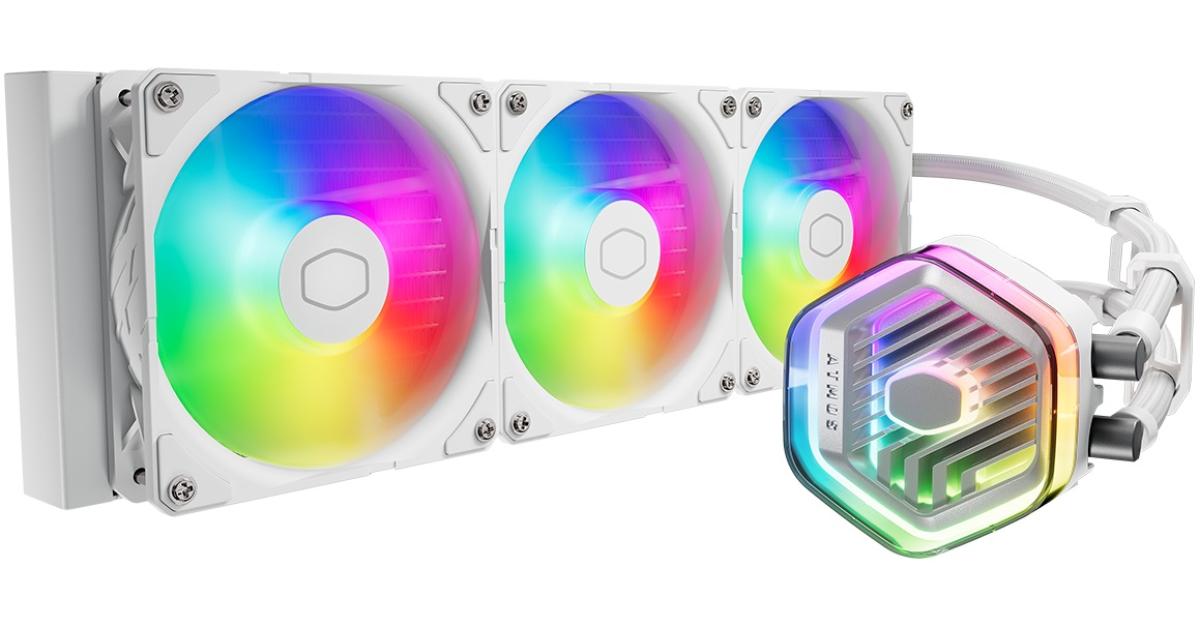 Cooler Master MASTERLIQUID 360 ATMOS (White) ARGB High- Preformance AIO ...