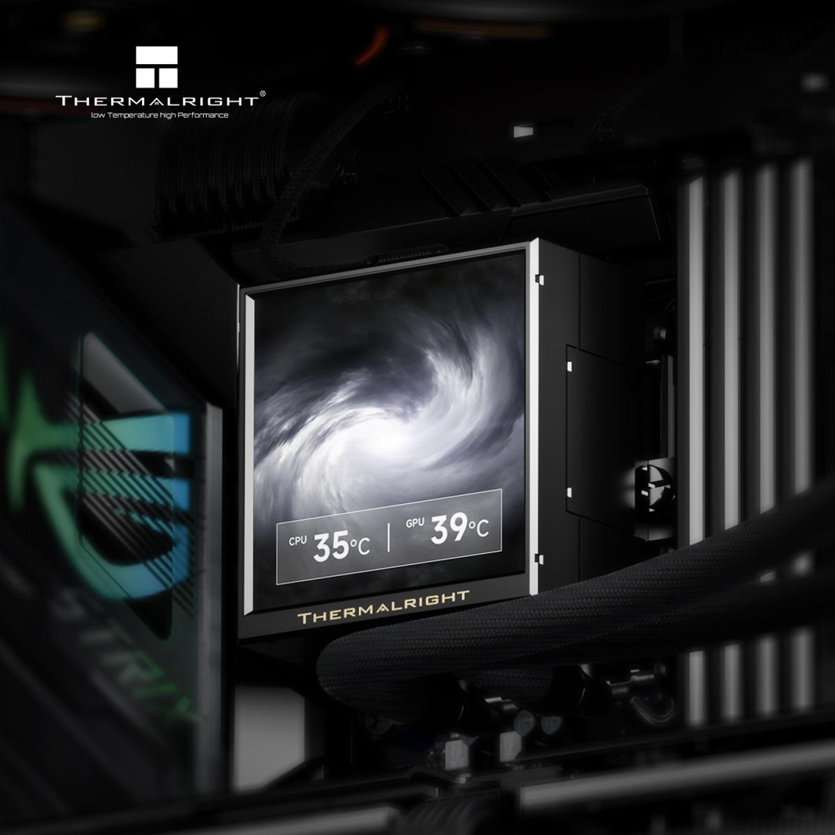 Thermalright Peerless Vision 360 UB ARGB BLACK CPU Liquid Cooler w/ 3. ...