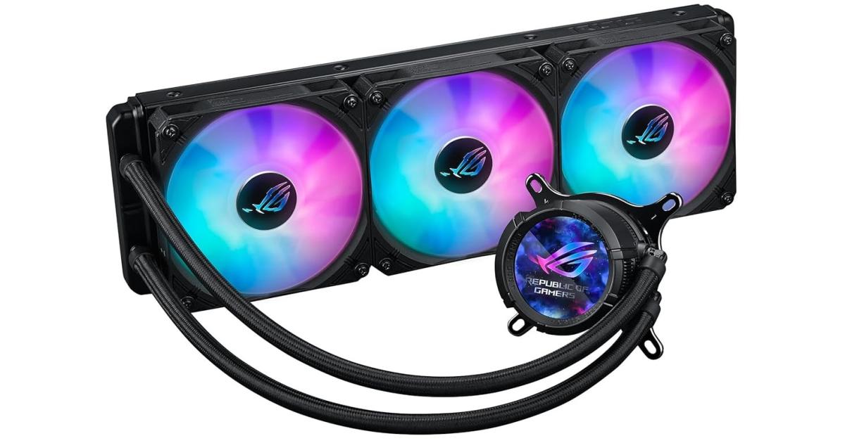 ASUS ROG Strix LC III 360 LCD ARGB All-In-One 360mm Liquid CPU Cooler ...