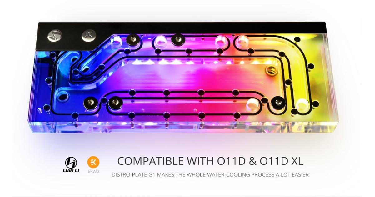 LIAN LI O11 DISTROBUTION-PLATE G1 DESIGNED BY EKWB D-RGB + DDC3.1 PWM ...