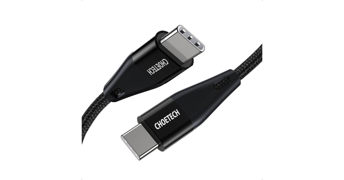 Choetech Xcc Usb Type C Usb Hi Speed Cable Rapid Charging A Up To W Max M