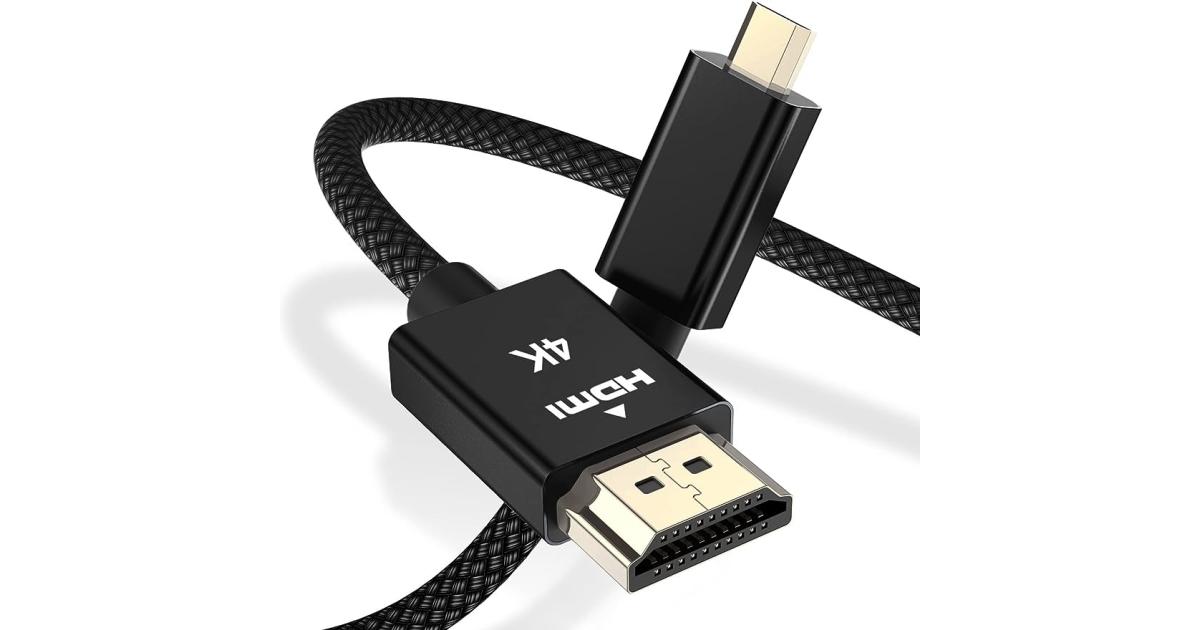 D-Link HDMI 2.0 Cable Up To 4K@60, Nylon braided, 180 Degree, Gold ...