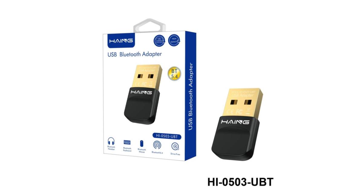 HAING Bluetooth USB Adapter SKU: HI-0503-UBT Categories: Cable Adapters ...