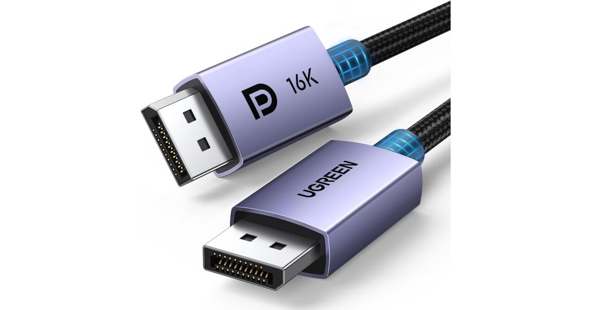 UGREEN DisplayPort Cable 2.1 DP2.0 40Gbps Support 16K@30Hz 8K@240Hz 4K ...