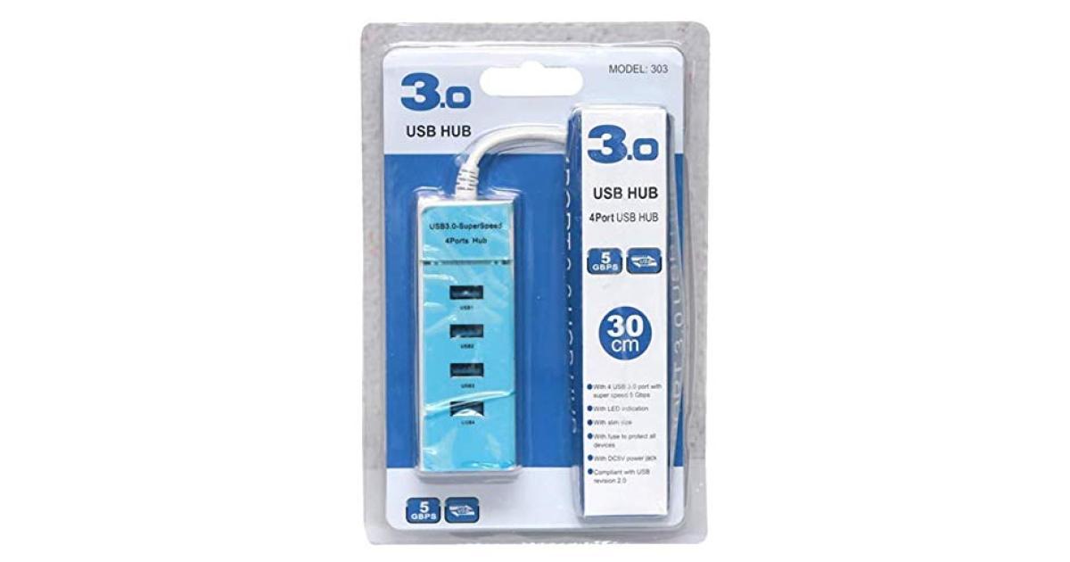 USB Hub 3.0 , 4 Ports USB 30cm With Super Speed 5Gbps | USB Hub 3.0 , 4 ...