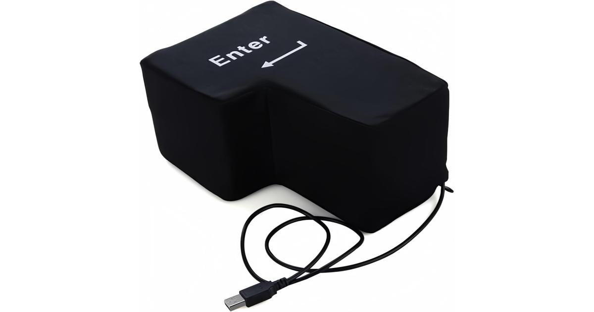 Big Enter Supersized Key USB Pillow Office Desktop Travel Nap for Anti ...