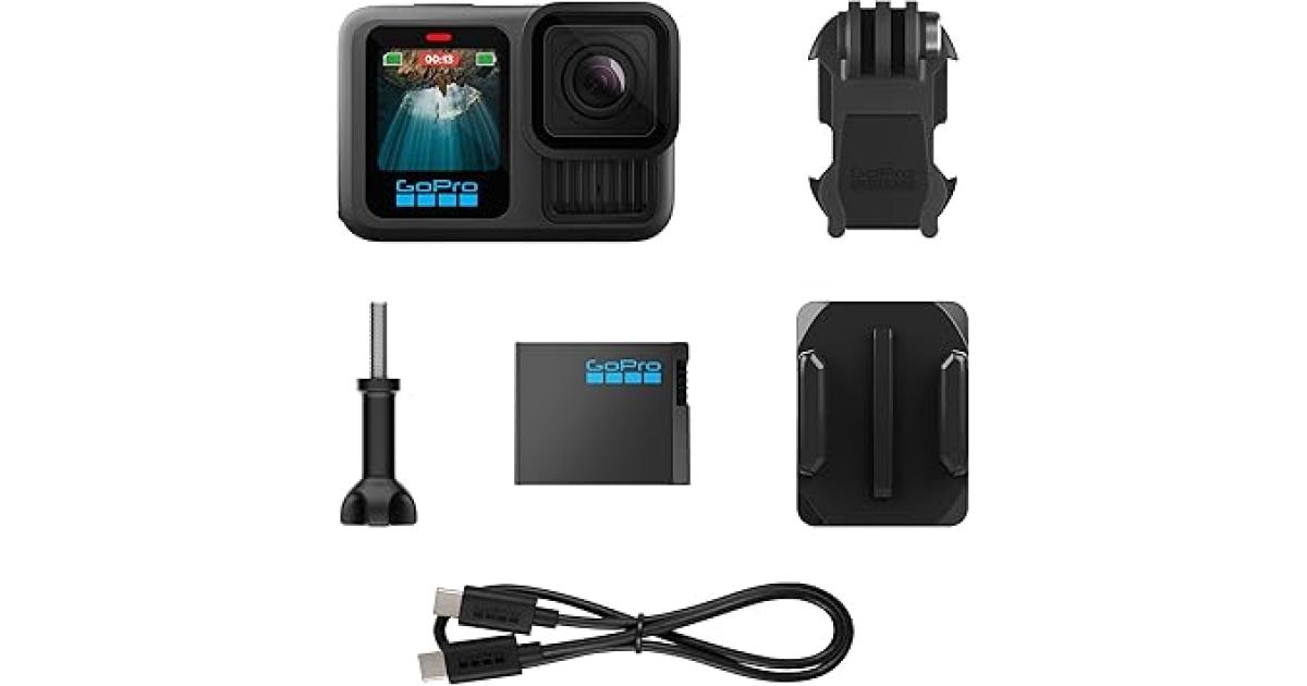GoPro HERO13 Black - Waterproof Action Camera with 5.3K60 Video, 27MP ...