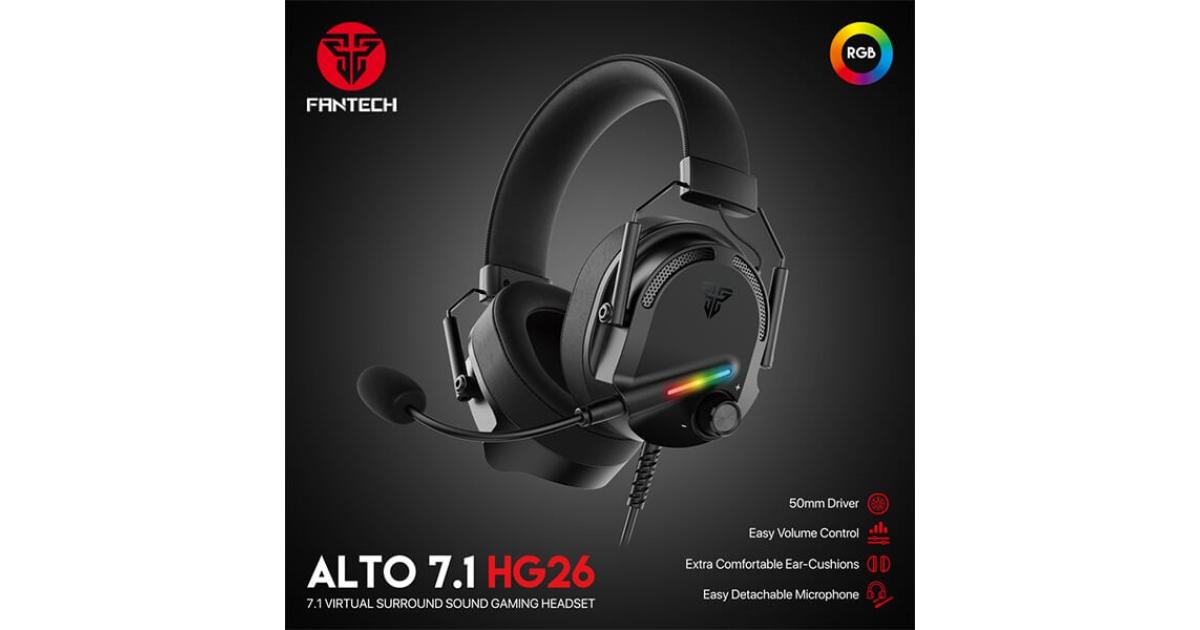 Fantech ALTO HG26 7.1 Virtual Surround USB Wired Ultra Comfort Gaming ...