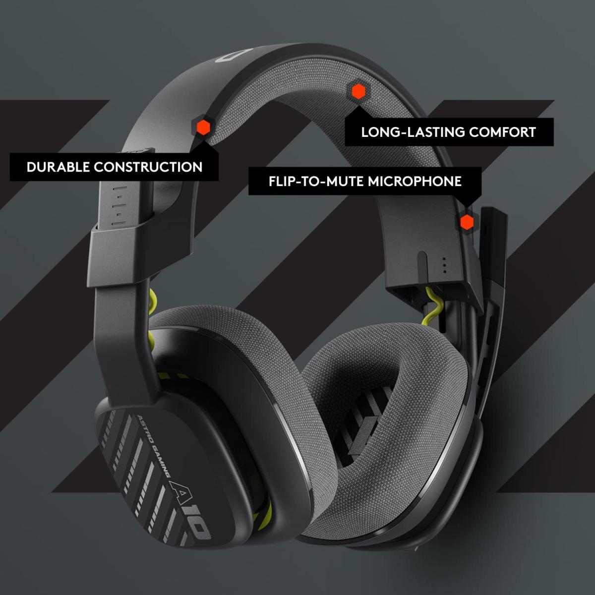 Astro A10 Gen 2 Wired (3.5 mm) Gaming Headset w/ flip-to-Mute Boom ...