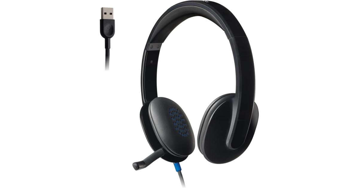 Logitech H540 High-performance USB Headset for Windows and Mac, Skype ...