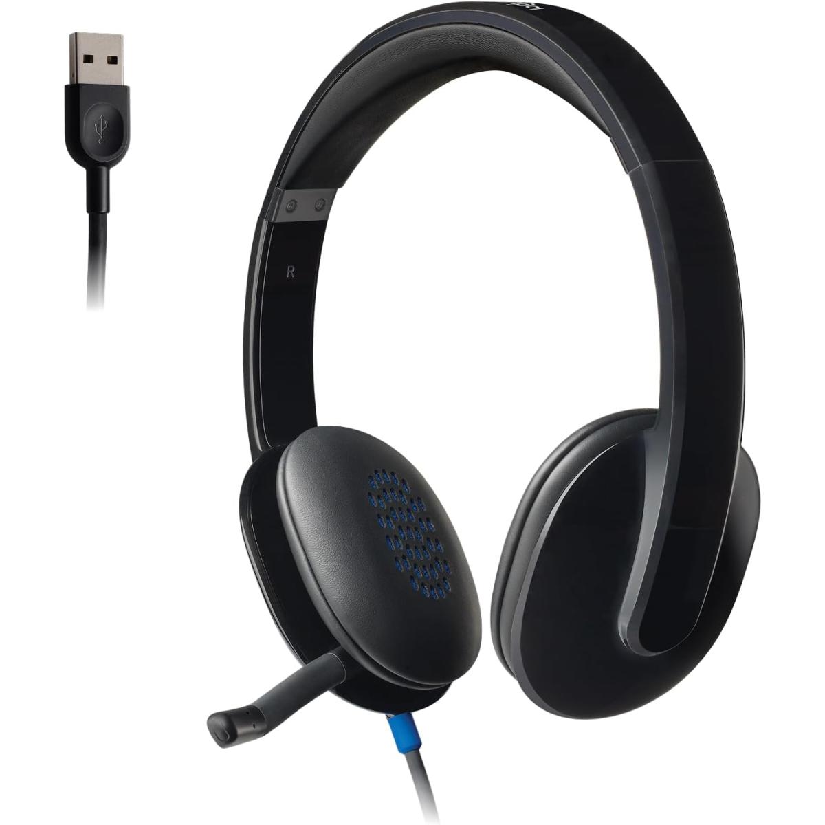 Logitech H540 High-performance USB Headset for Windows and Mac, Skype ...