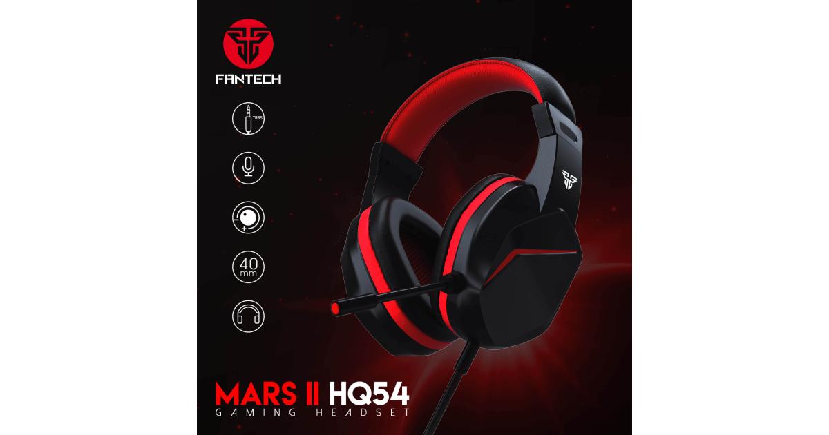 Fantech HQ54 Mars II (Black) Wired (3.5mm) Gaming Headset, Multiplatform PC, PS, XBOX, Mobile ...