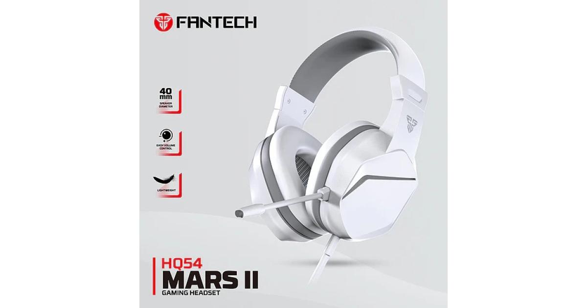 Fantech HQ54 Mars II (White) Wired (3.5mm) Gaming Headset, Multiplatform PC, PS, XBOX, Mobile ...