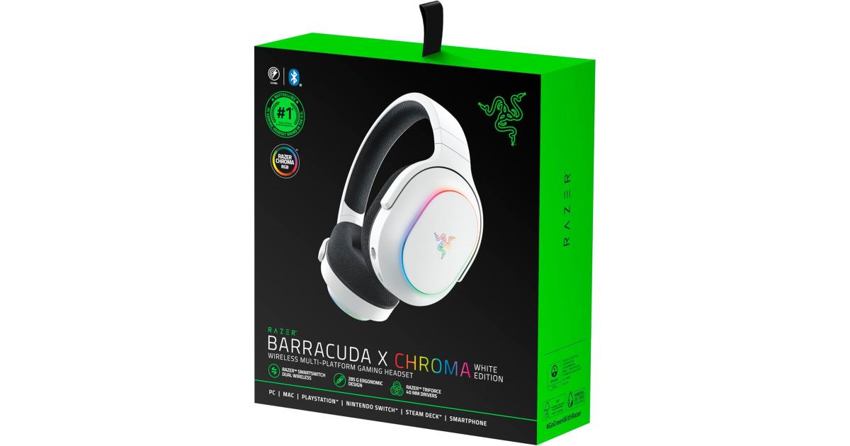 Razer Barracuda X Chroma Lightweight RGB Wireless Gaming Headset (2 ...