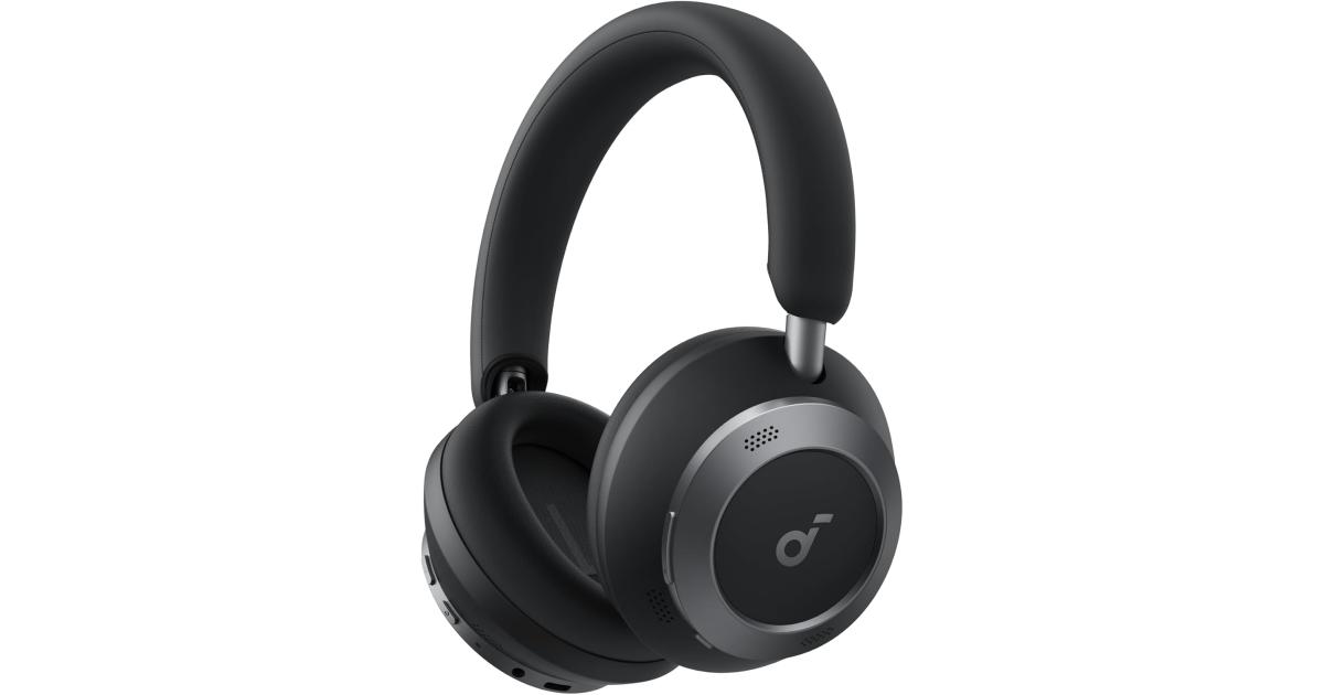 Anker Soundcore Space One Pro, FlexiCurve Over-Ear Headphone, Adaptive ...