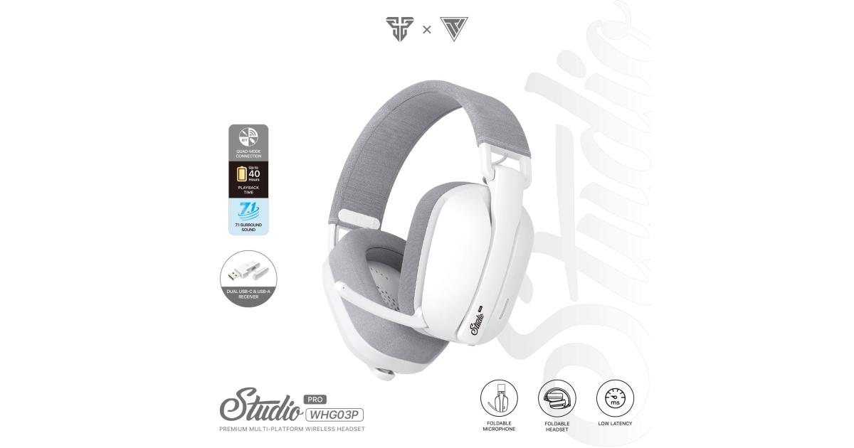 Fantech Studio Pro WHG03 7.1 Surround Sound (White) Wireless & Wired ...