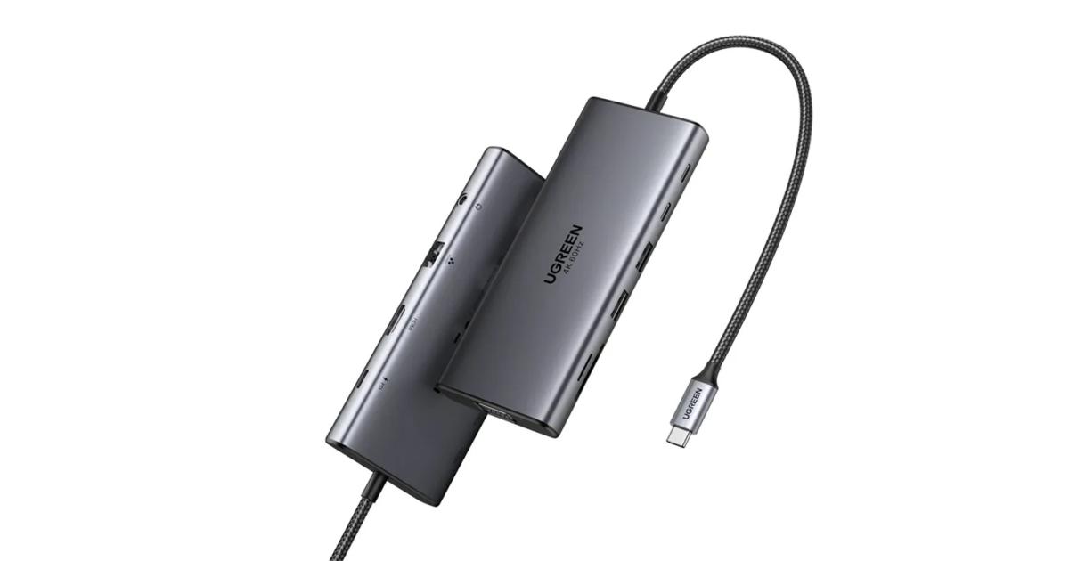 UGREEN USB-C Hub Revodok 11-in-1,Input(1*USB C),Output(1*HDMI,1*VGA,2 ...