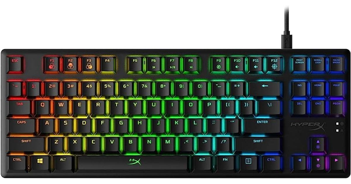 HyperX Alloy Origins Core TKL Mechanical Gaming Keyboard, Macro ...