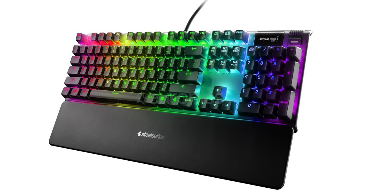 SteelSeries Apex 5 Wired RGB Hybrid Mechanical Gaming Keyboard w/ OLED ...