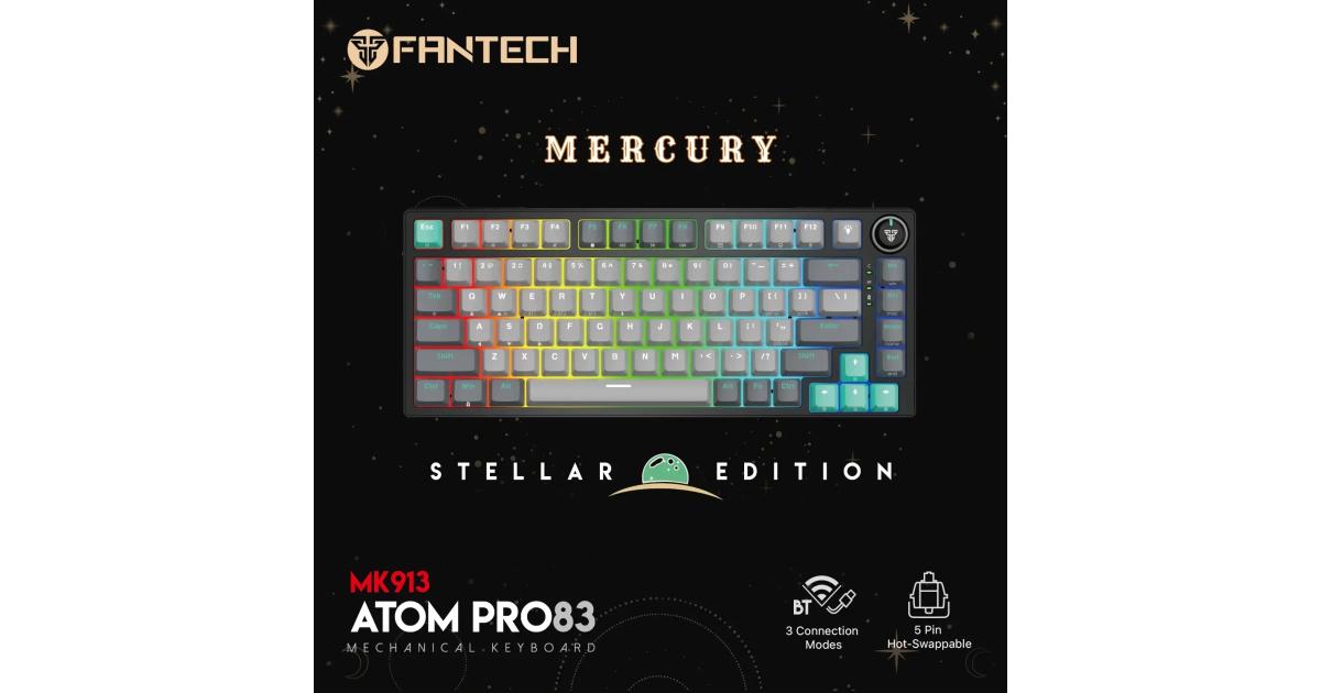 Fantech Atom Pro83 Mk913 TRI-Mode Connection (Wireless 2.4GHz, BT 5.0 ...