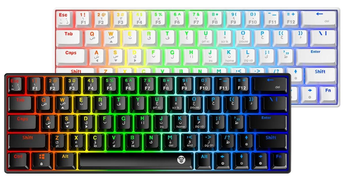FANTECH ATOM63 MK859 WIRED RGB 60% Modular Mechanical Gaming Keyboard ...