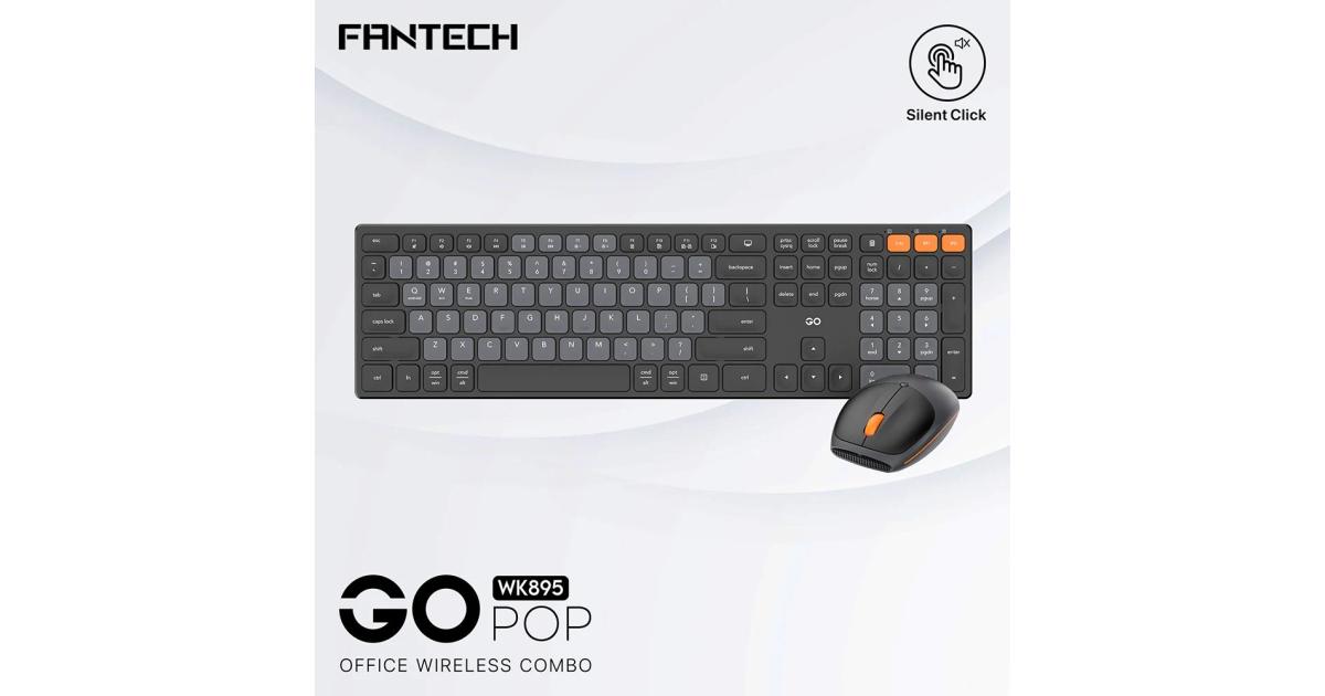 Fantech GO POP WK895 Kit Office Combo 2in1 Wireless Dual Mode (2.4GHz ...