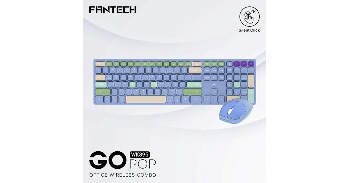Fantech GO POP WK895 Kit Office Combo 2in1 Wireless Dual Mode (2.4GHz ...